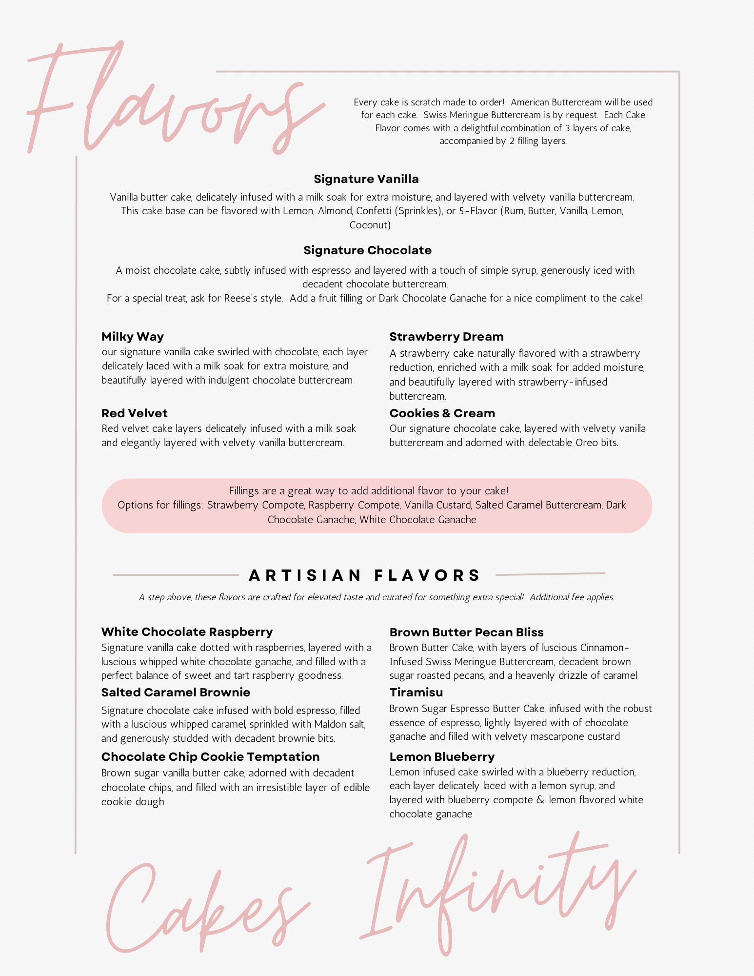 Flavors – Cakes Infinity